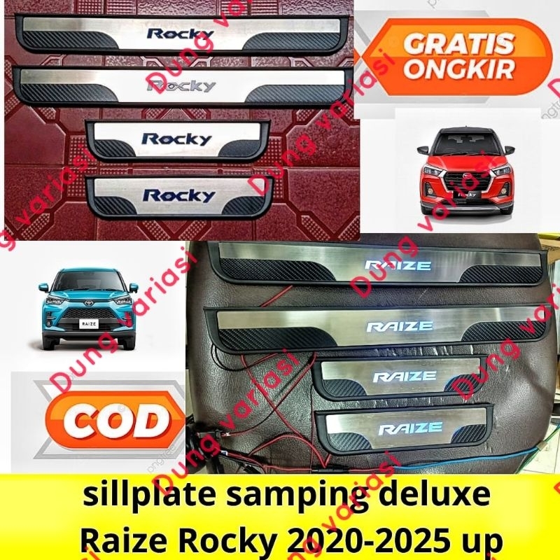 Jual sillplate samping Rocky raize deluxe led & non led 2020,2023,2025 ...