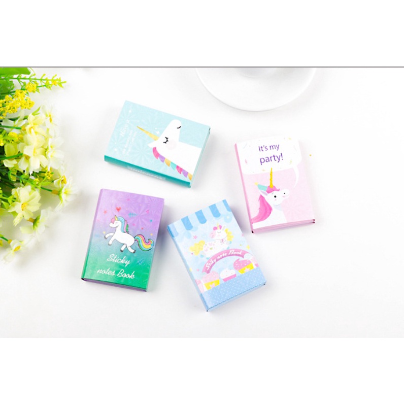 Jual PRODUCT IMPOR UNICORN Series Sticky Note Book Kumpulan Sticky ...