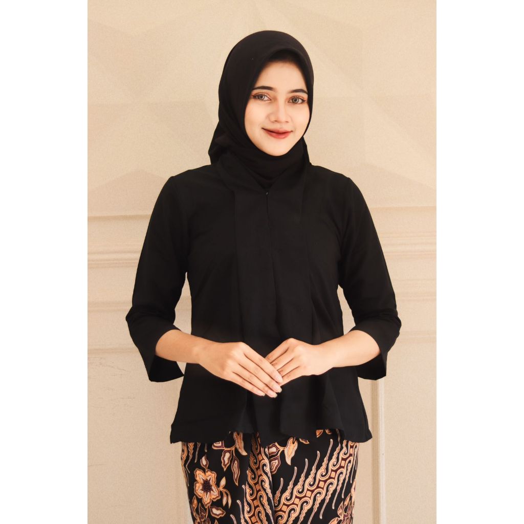 Jual KEBAYA KARTINI MODERN POLOS/KEBAYA KARTINI TANGAN 3/4 BELAH ...