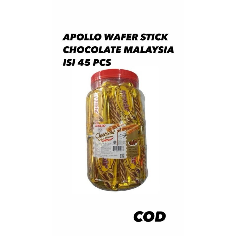 Jual APOLLO STICK COKELAT MALAYSIA ISI 45 PCS - APOLLO WAFER STICK ...