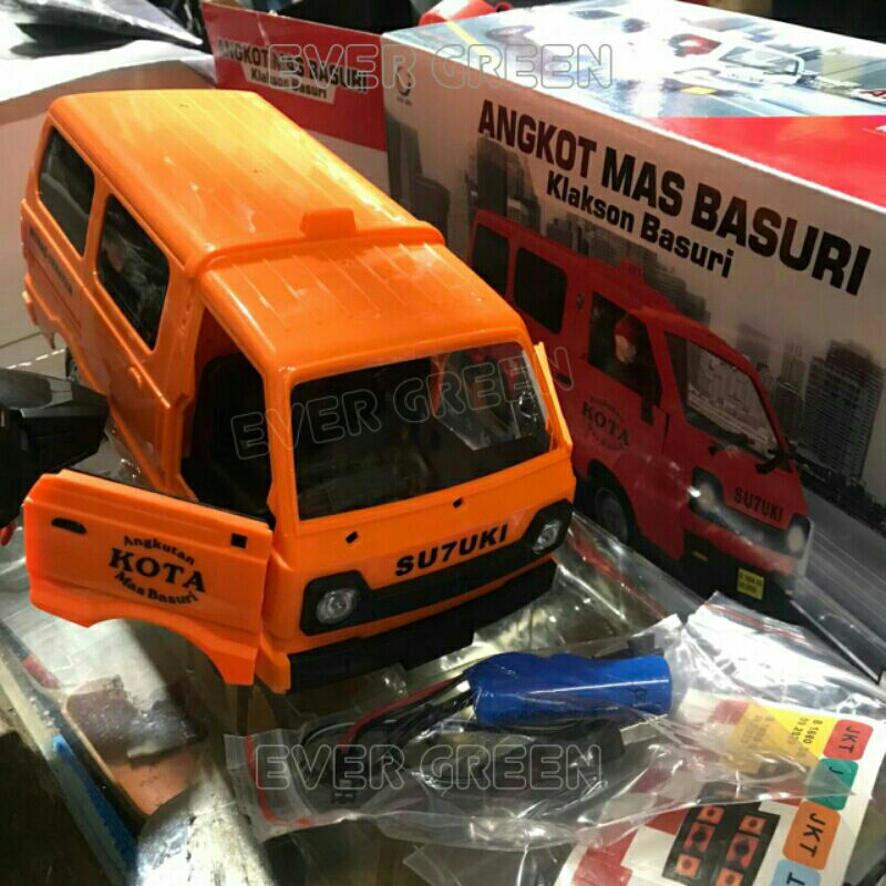 Jual RC Mainan Mobil Mobilan Carry Minibus dgn "Klakson Basuri" (Real ...