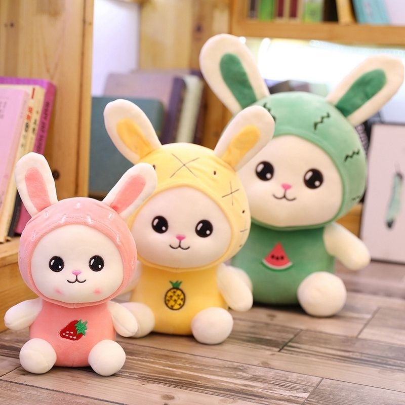 Jual 35CM Boneka kelinci buah stroberi nanas semangka bahan plush ...
