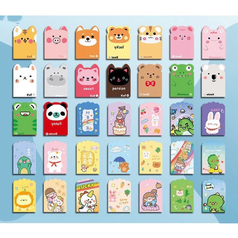 Jual Buku Tulis Memo Mini Kartun/Note Book Mini Cartoon/Alat Tulis ...