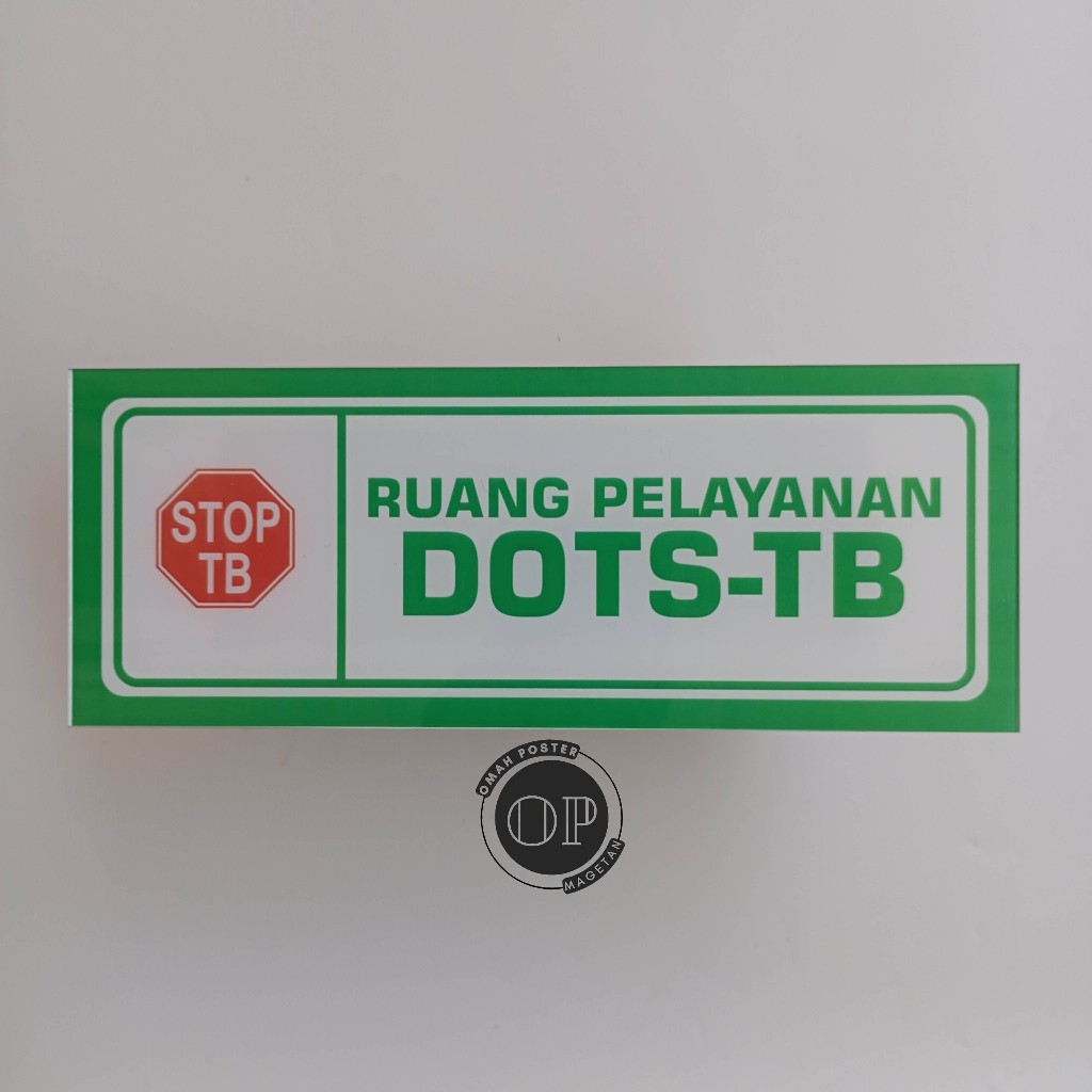 Jual Stiker Ruang Pelayanan DOTS- TB - Stop TB - Tuberkulosis - Toss TB ...