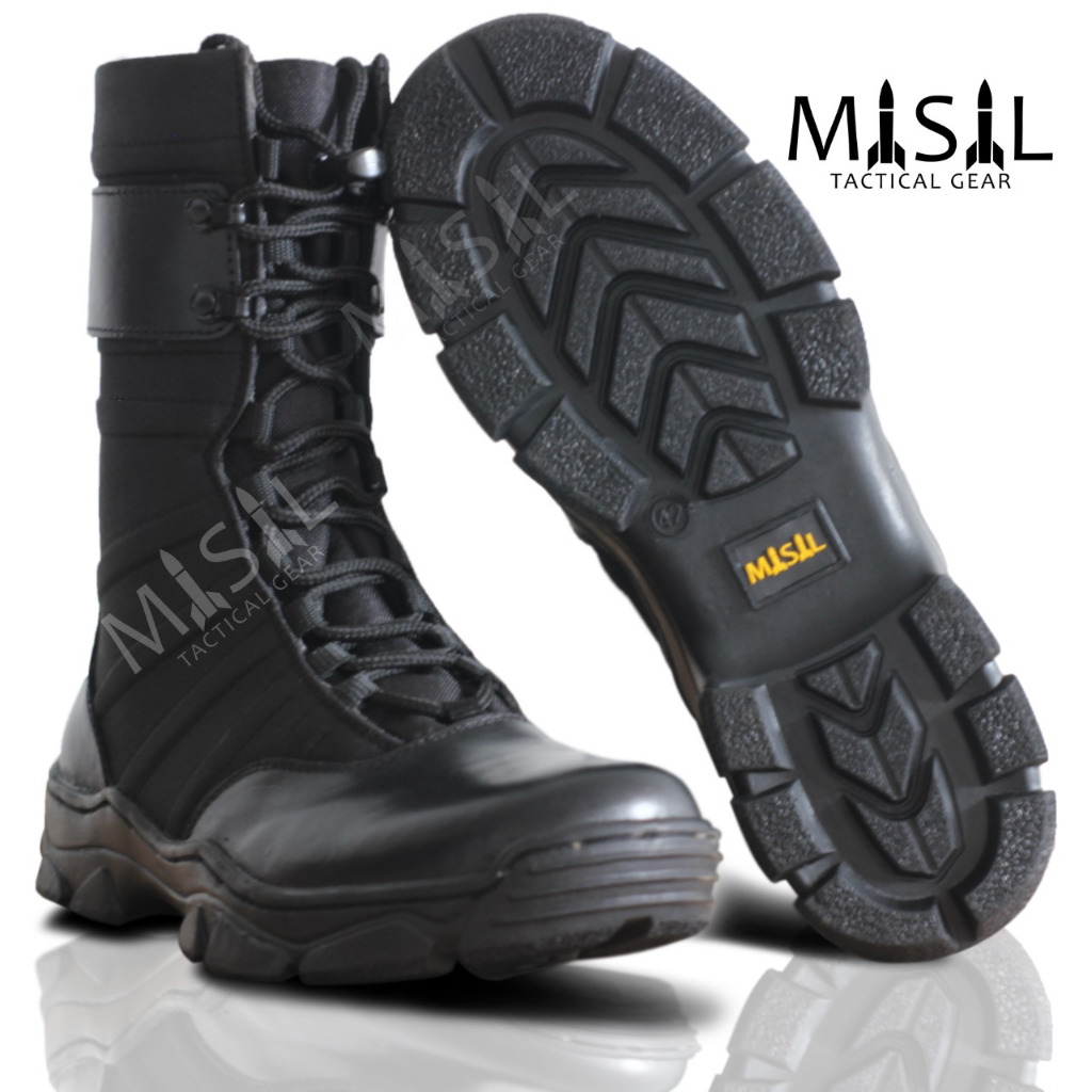 Jual Sepatu pdl misil type titan bravo kulit asli tni polri security ...