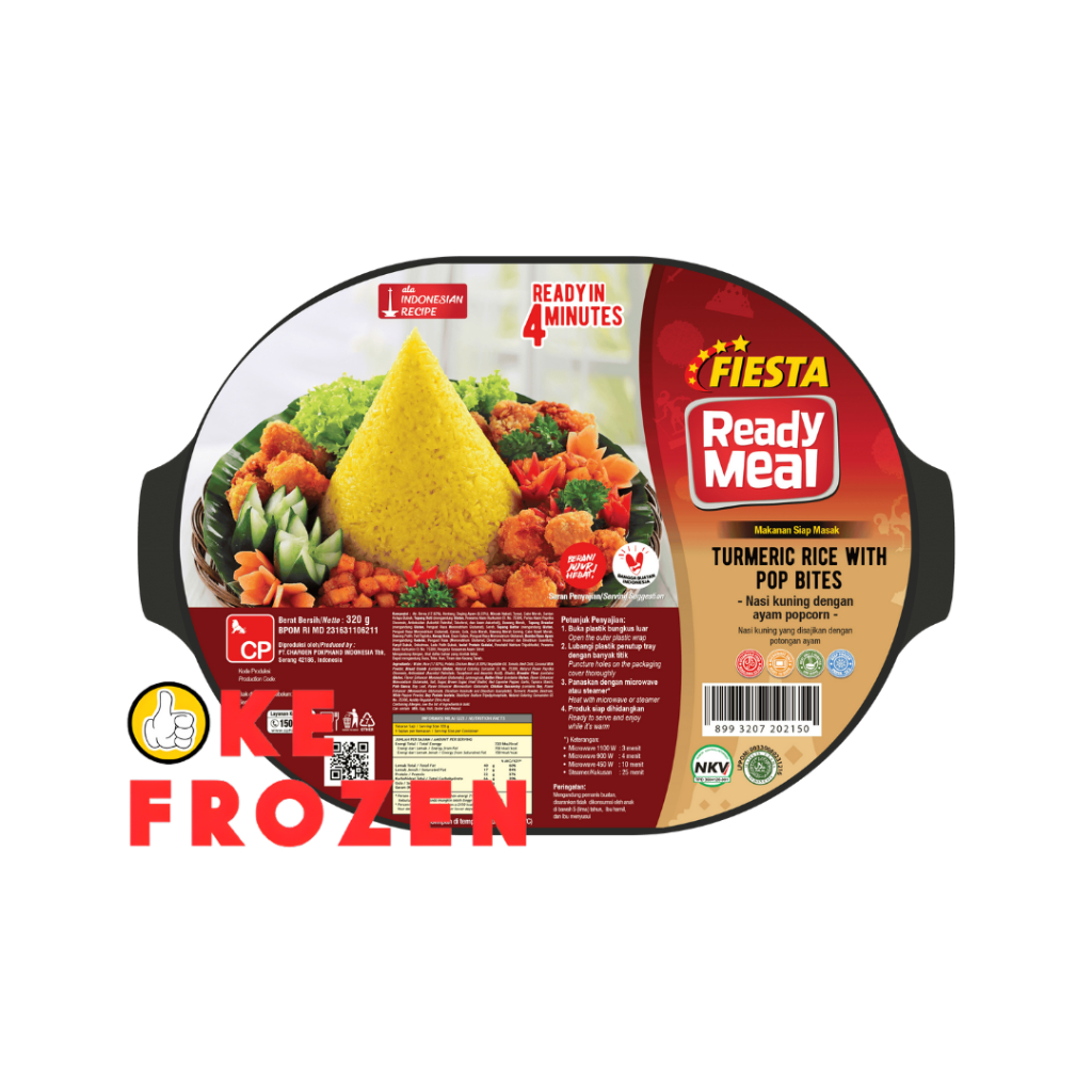 Jual FIESTA READY MEAL TURMERIC RICE WITH POP BITES 320GR / NASI KUNING ...