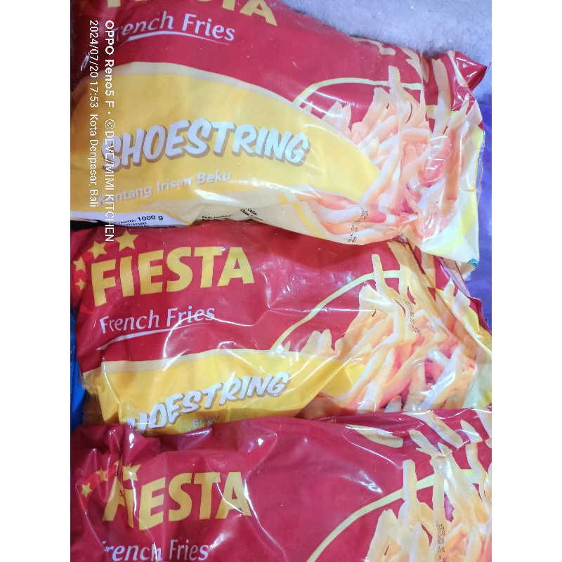 Jual French Fries Fiesta Shoestring 1kg Kentang goreng | Shopee Indonesia