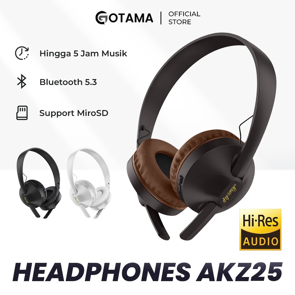 Jual AKZ 27 Bluetooth Headphone Bluetooth 5.1 IPX4 Waterproof Wireless ...