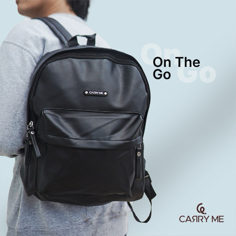 Jual CARRY ME - On The GO Backpack Kulit / Ransel Wanita Pria | Shopee ...