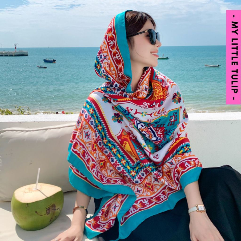 Jual Syal Etnik Cantik Syal Motif Turki Scarf Boho Bohemian Style Syal ...
