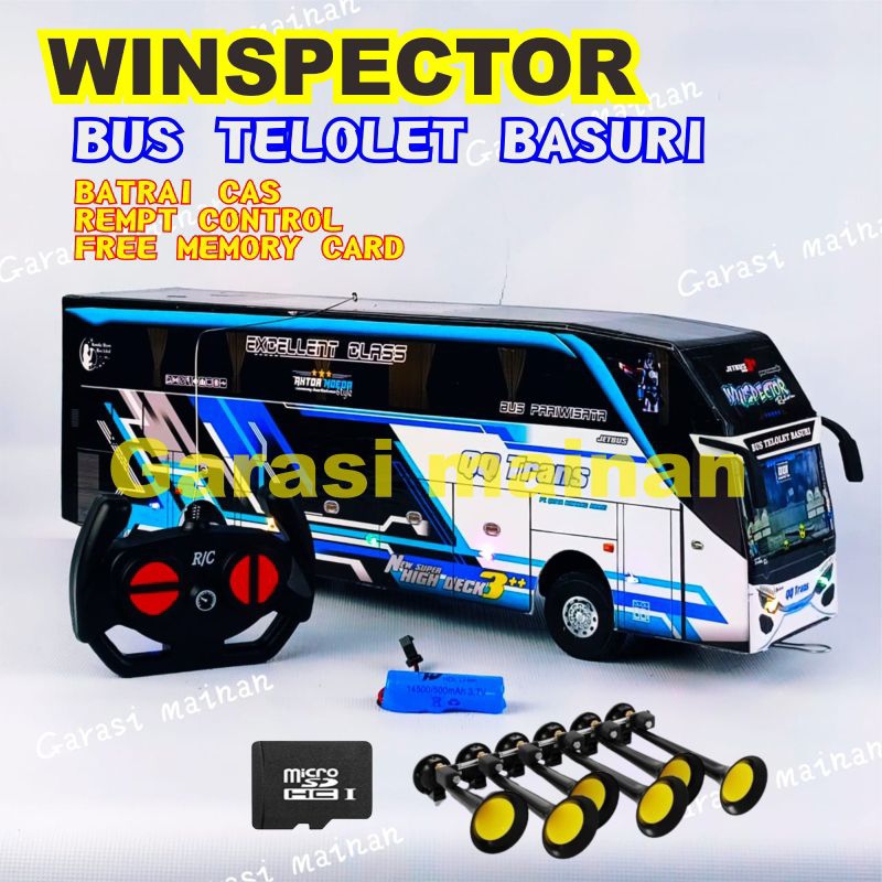 Jual Bus Telolet Basuri Remot Control Batrai Cas Full Lampu ukuran ...