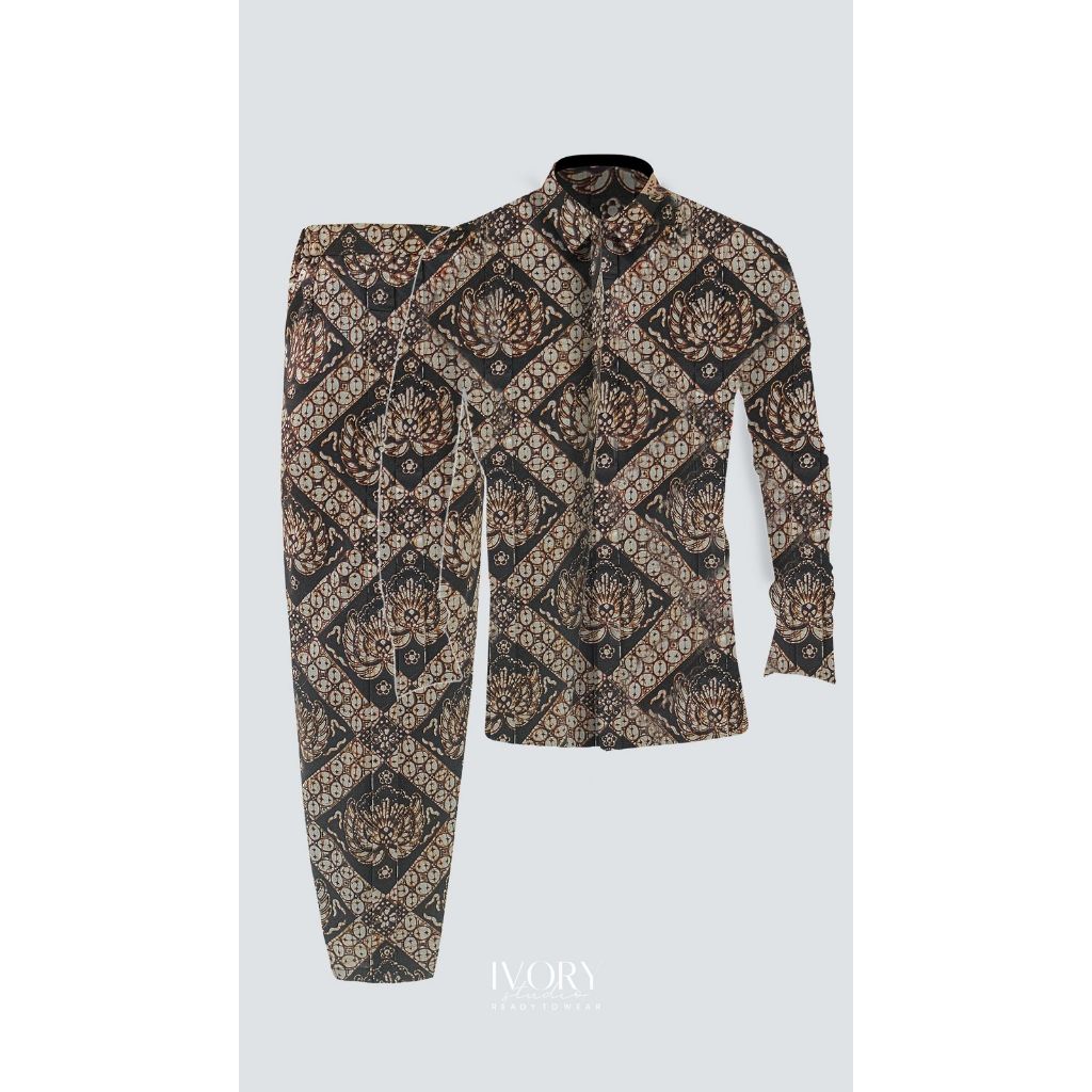 Jual BATIK COUPLE - Batik Gurdo Classic Dark Brown | Shopee Indonesia