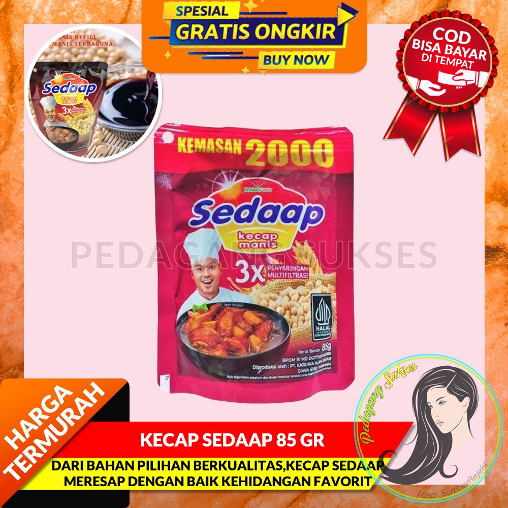 Jual KECAP SEDAAP 85 GR Kecap Sedap Kecap Manis Kemasan 2000an | Shopee ...
