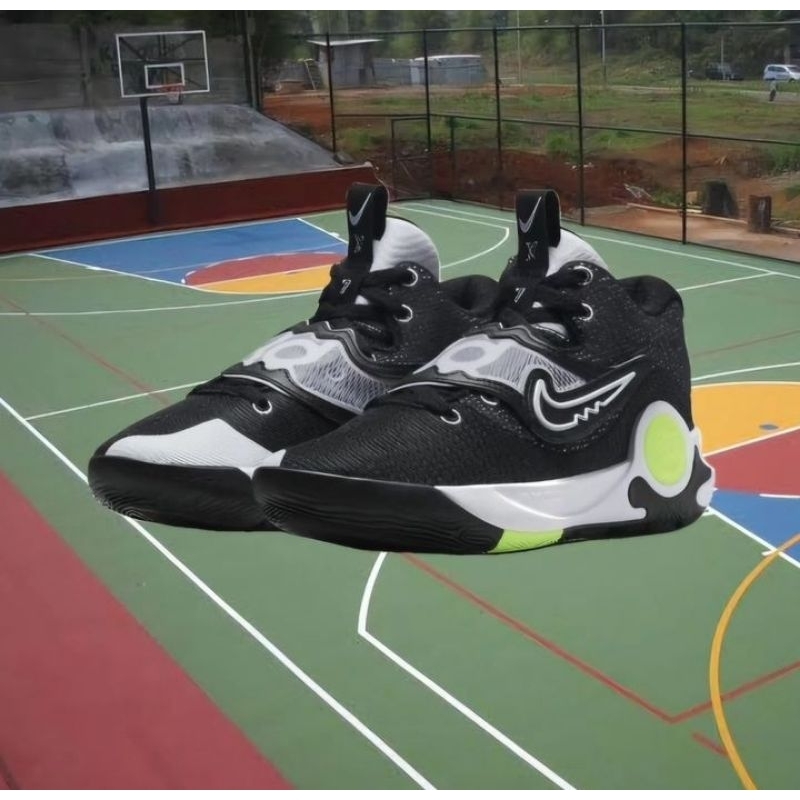 Jual Sepatu Basket Pria KD TREY 5 X EP black white volt original ...