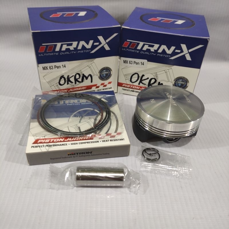Jual SEHER PISTON KIT SET MITRON UK 59 60 62 63 PEN 14 DOME NMAX AEROX ...