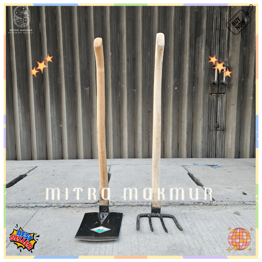 Jual PAKET CANGKUL PLUS GAGANG KAYU / GARUKAN PLUS GAGANG / CANGKUL ...