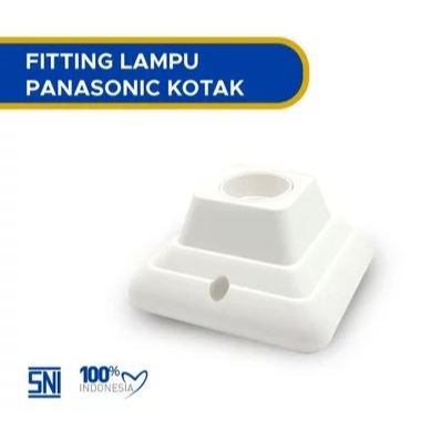 Jual Fiting Lampu Plafon Panasonic NLP 52202 putih kotak | Shopee Indonesia