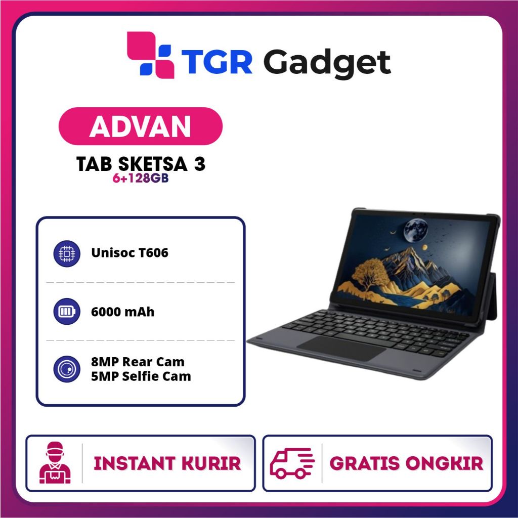 Jual Advan Tablet Sketsa 3 6+128GB Grey Garansi Resmi | Shopee Indonesia