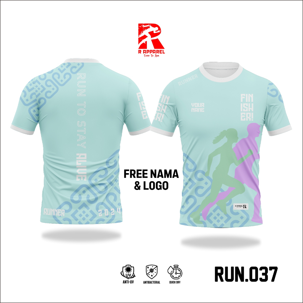 Jual Baju Kaos Olahraga Lari | Jersey Running Quick Dry Fit ...