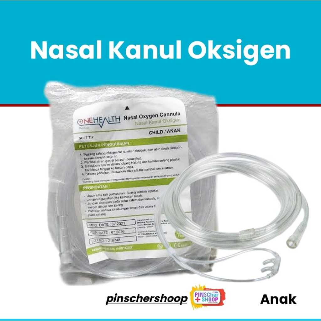 Jual Nasal Kanul Anak Selang Oxygen Child Nasal Canul / Satuan | Shopee ...
