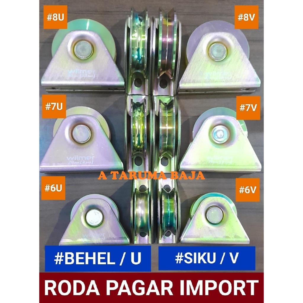 Jual Roda Pagar 6cm, Roda Gerbang 2,5 inch, Roda Pintu Besi, Roda Pintu ...