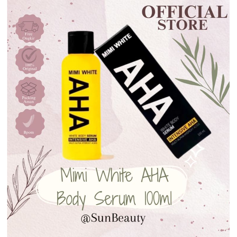 Jual AHA MIMI WHITE BODY SERUM 100ML | Shopee Indonesia