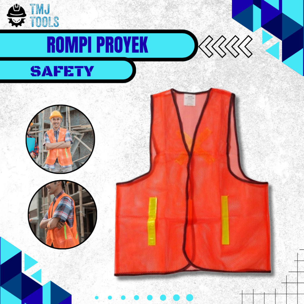 Jual Rompi Safety Proyek Polyester Rompi Pengaman Pekerja Lapangan ...