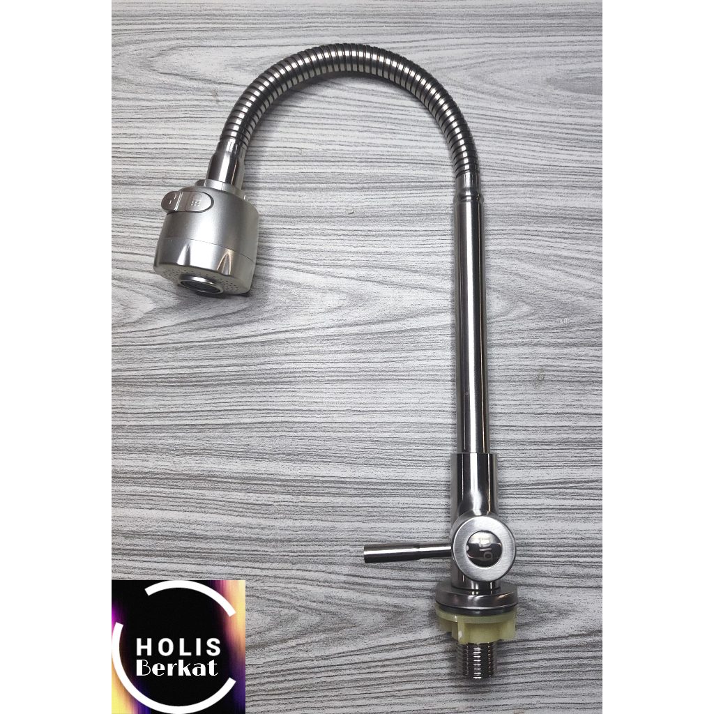 Jual Keran Angsa Fleksibel Tancap Tanam Kran Dapur Stainless SUS 304 ...