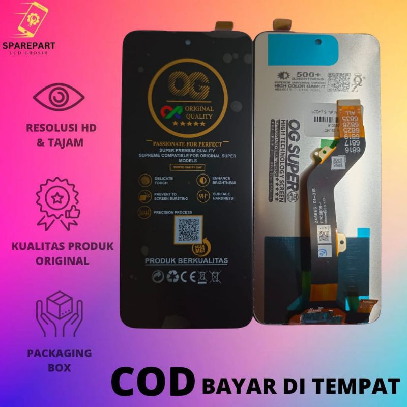 Jual LCD FULLSET TECNO POVA 4 - LG7N / TECNO POVA NEO 3 - LH6N ORIGINAL ...