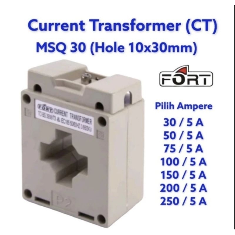 Jual CURRENT TRANSFORMER / CT TYPE MSQ-30 "FORT" | Shopee Indonesia