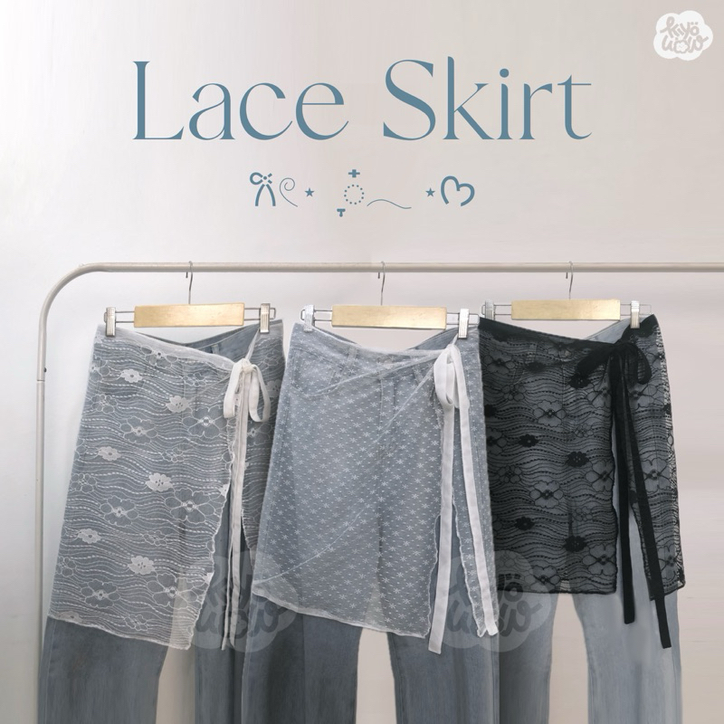 Jual Lace Skirt | Lace Overskirt | Lace Wrap Skirt | Lace Layer Skirt ...