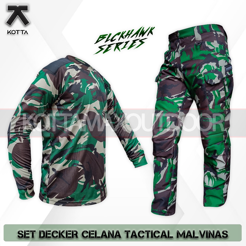 Jual SATU SETELAN PAKAIAN BAJU KAOS DECKER BUSA LENGAN PANJANG TACTICAL CELANA TACTICAL LORENG ...