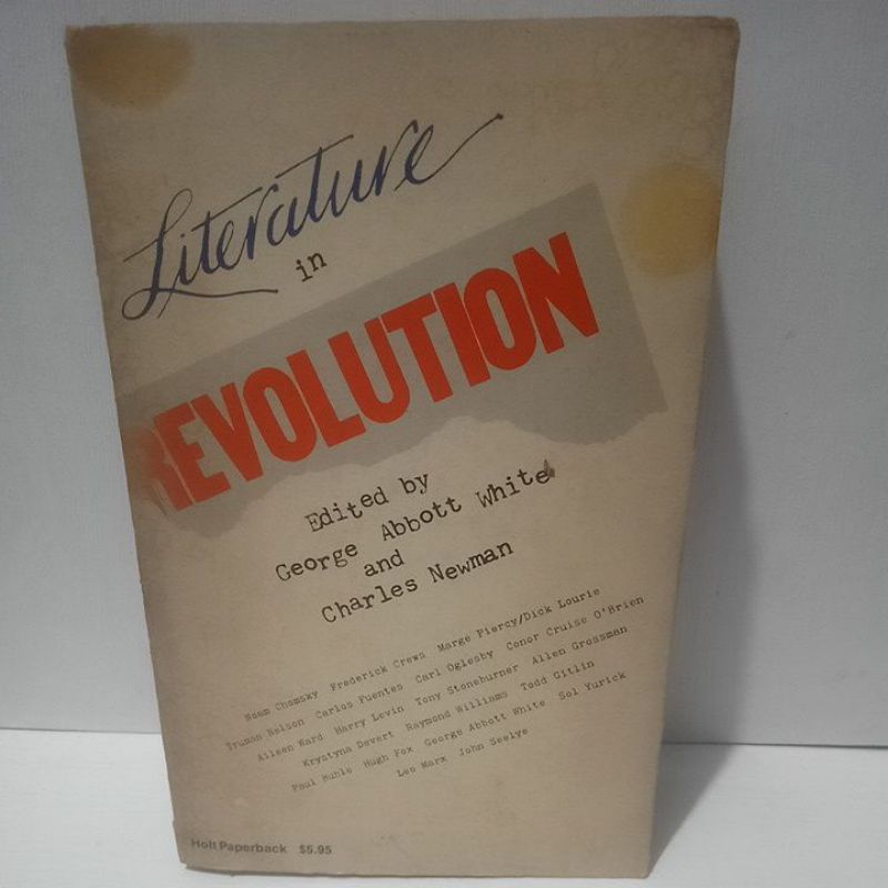 Jual Buku Original LITERATURE IN REVOLUSION by GEORGE ABBOTT WHITE and ...
