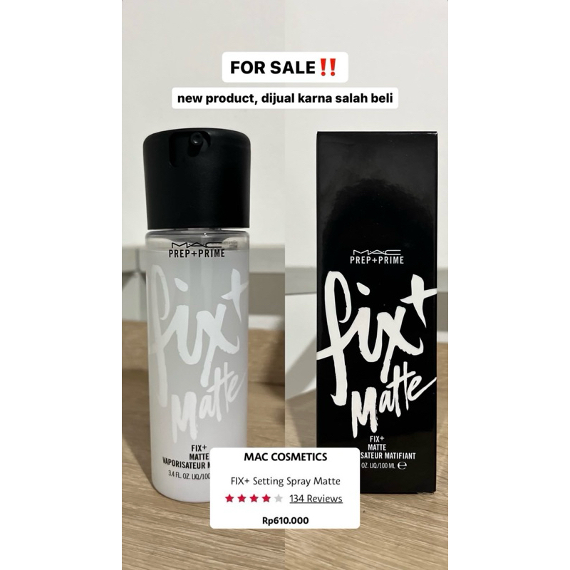 Jual (BARU) MAC Fix + Setting Spray Matte 100 ML | Shopee Indonesia