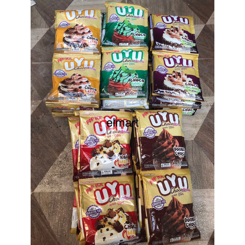 Jual Pop Ice Uyu Varian baru Beli 1 Renceng GRATIS 10 Sachet | Shopee ...