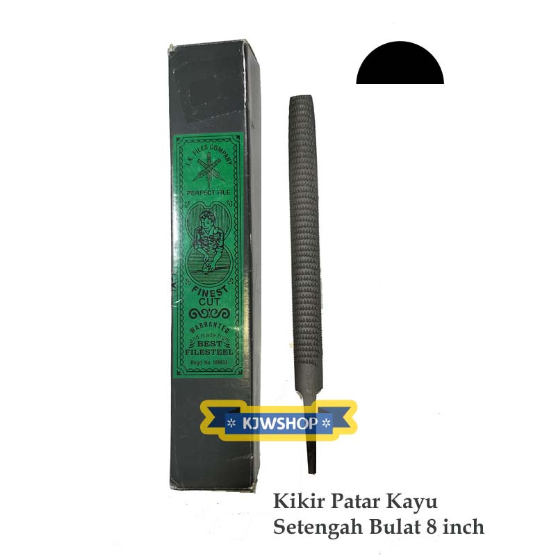 Jual Kikir Patar Kayu Setengah Bulat Kasar India 8 inch TEKIRO Kikir ...