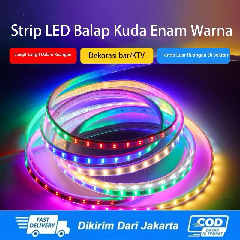 Jual lampu smd led selang strip warna warni merah putih agustusan hias ...