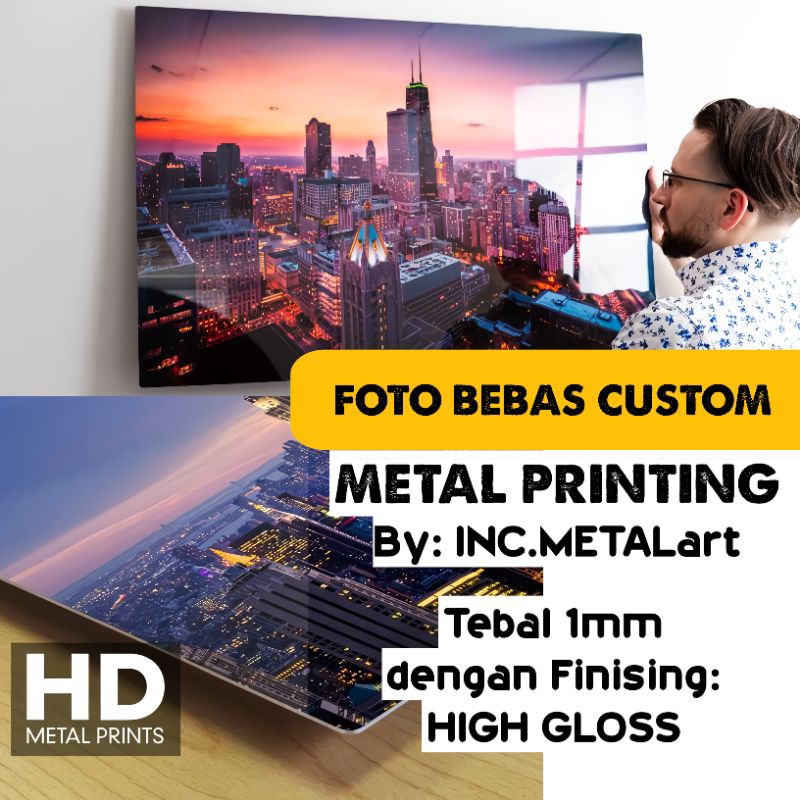 Jual INC.METALart - Cetak Foto Metal Print (A4) - HD Metal Print Photo ...
