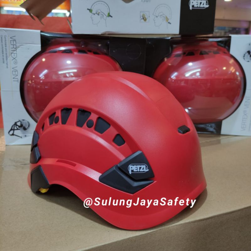 Jual HELM CLIMBING SAFETY PETZL VERTEX VENT MERAH ORIGINAL 100% ...