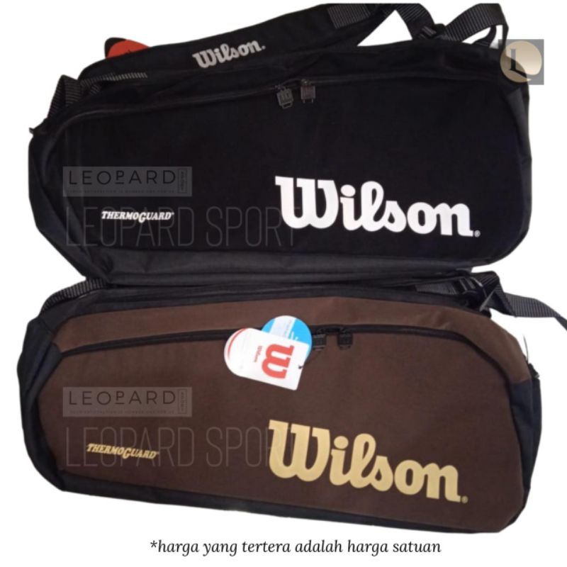 Jual Tas Wilson Thermoguard WR8024501001 4-6R Tennis Bag / Tas Raket ...