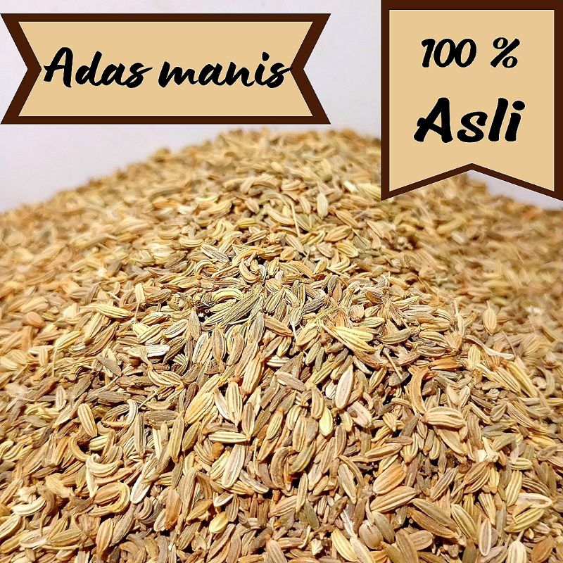 Jual ADAS MANIS KERING / FENNEL SEEDS / REMPAH DAPUR ORGANIK / 100% ...