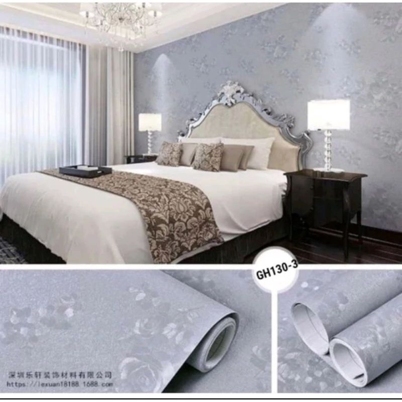 Jual premium!! wallpaper dinding elegan/stiker dinding mewah/sticker ...