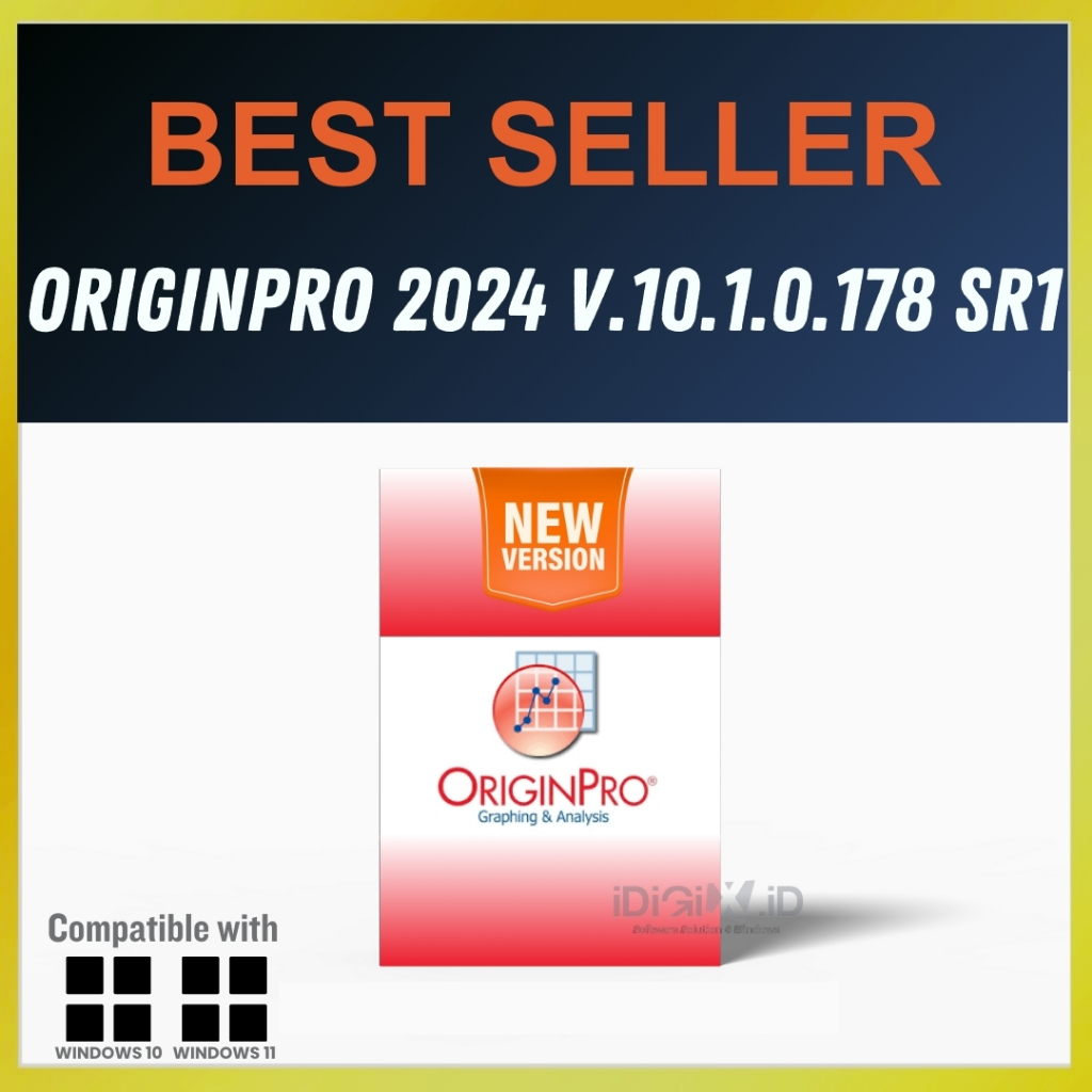 Jual Origin Pro 2024 Program analisis data yang kuat, serta pembuat grafik 2D dan 3D yang ...