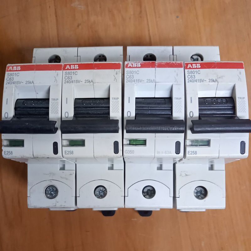 Jual Mcb abb S801C C63A original | Shopee Indonesia