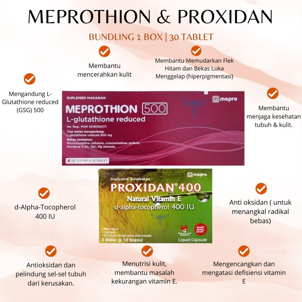 Jual Meprothion 500mg + Proxidan 400iu Kapsul Dewasa | Shopee Indonesia