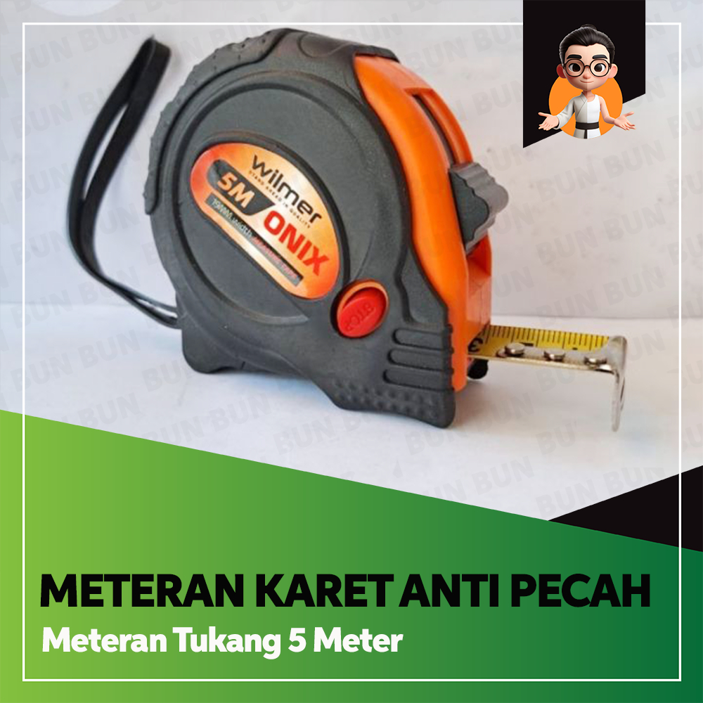 Jual Meteran Wilmer / Viper Onix 5 Meter Triple Stop Anti Macet - Meteran Karet Anti Pecah ...