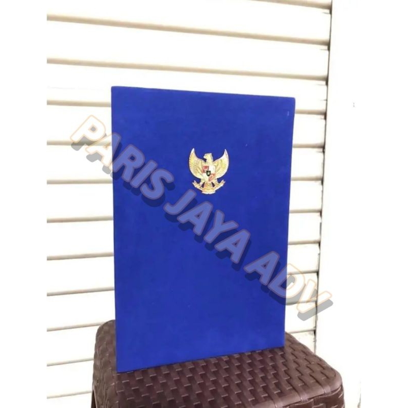 Jual map kantor map beludru map mewah map garuda coating untuk kertas ...