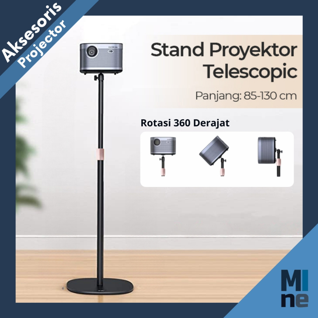 Jual Stand Proyektor Telescopic Adjustable 360 Rotation Projector Base ...