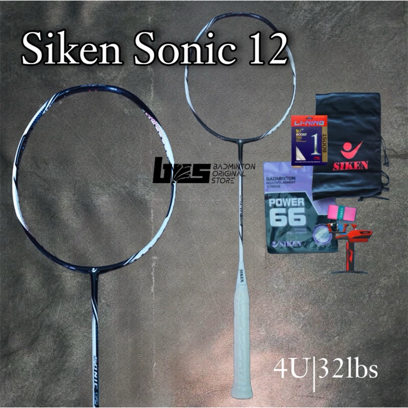 Jual RAKET BADMINTON SIKEN SONIC 12 ORIGINAL BONUS PASANG DIGITAL ...