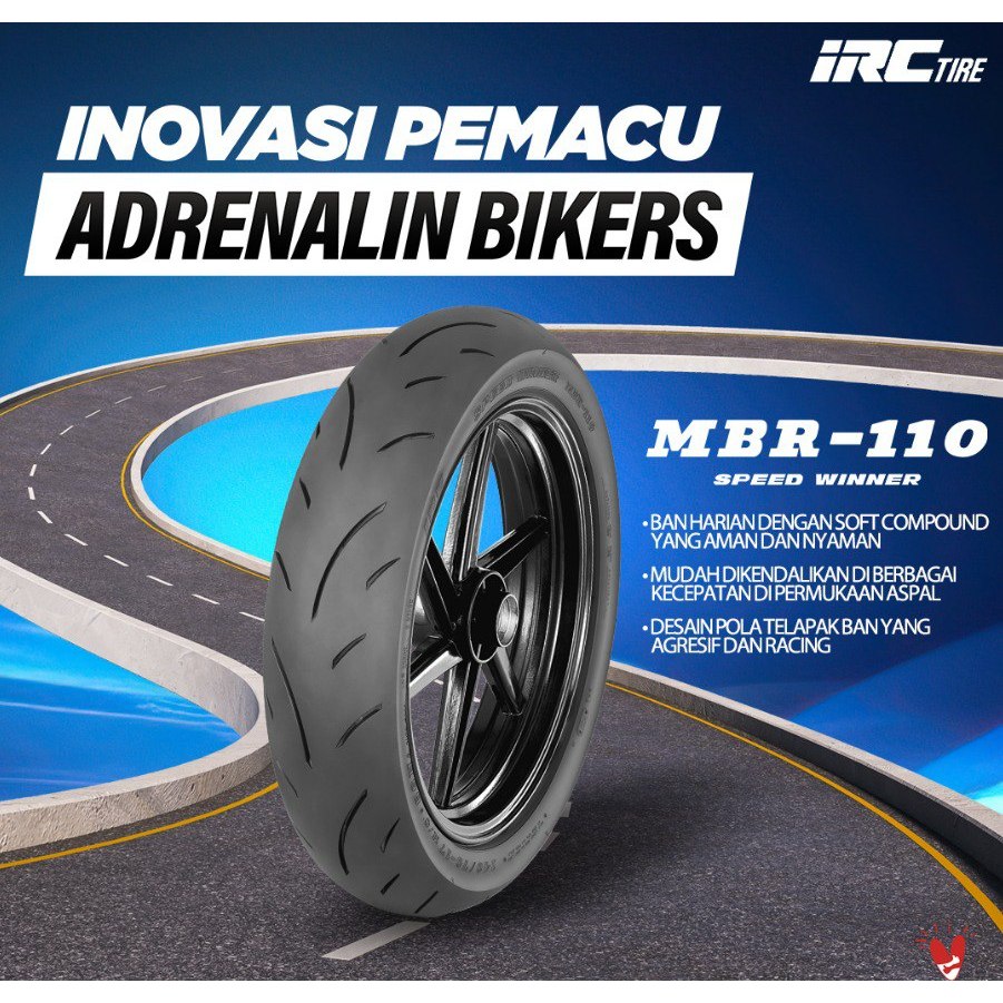 Jual BAN IRC 140/70-17 MBR-110 TUBELESS RACING SOFT COMPOUND Ban Motor CBR 250, NINJA 250, MT15 ...